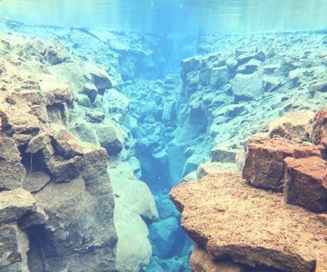 Snorkelling between tectonic plates at Silfra in Iceland's Thingvellir ...