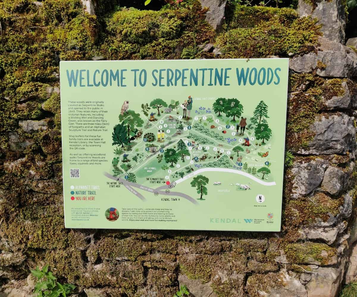 Serpentine Woods Alphabet Trail - for younger visitors to Kendal - A ...